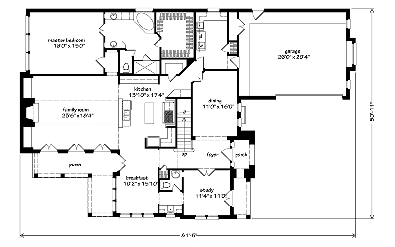 Arbor View Alternate House Plan | Southern Living House Plans