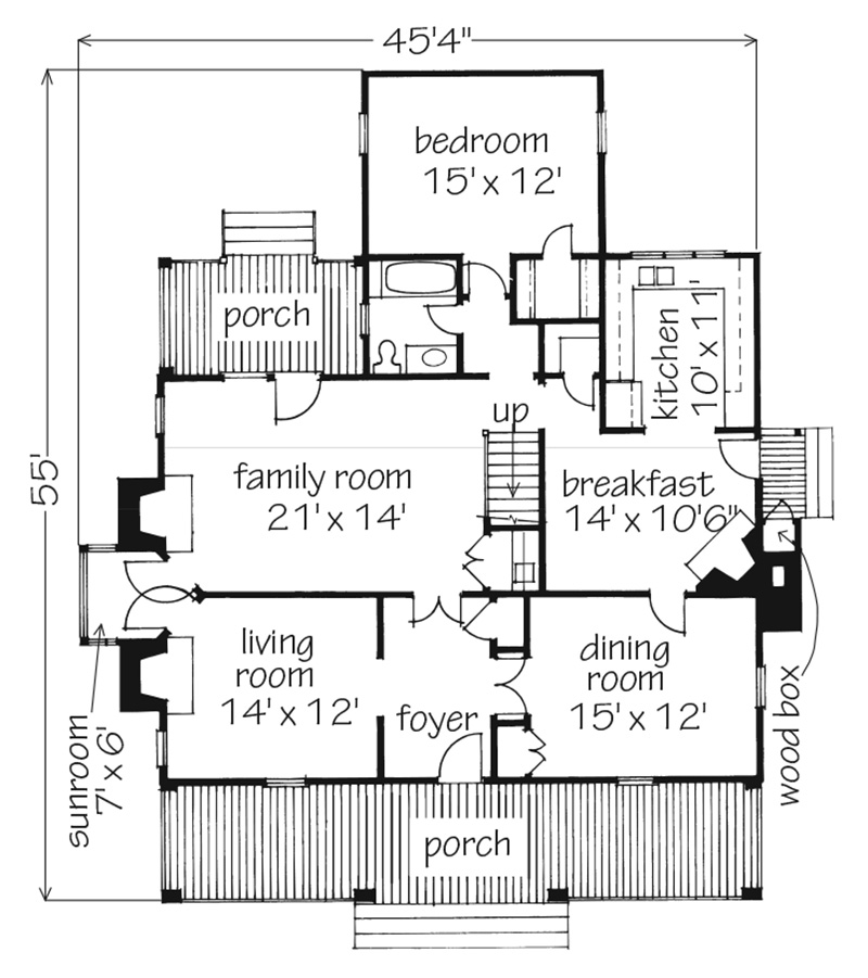Slope Point Farmhouse House Plan | Southern Living House Plans