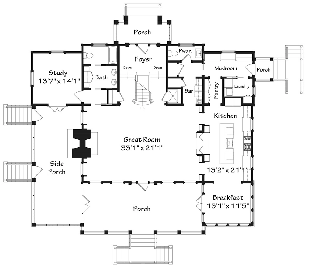 Captains Watch House Plan | Southern Living House Plans