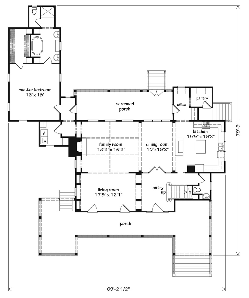 The Broad Street House Plan | Southern Living House Plans