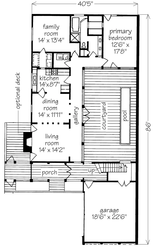 Courtyard Cottage House Plan | Southern Living House Plans