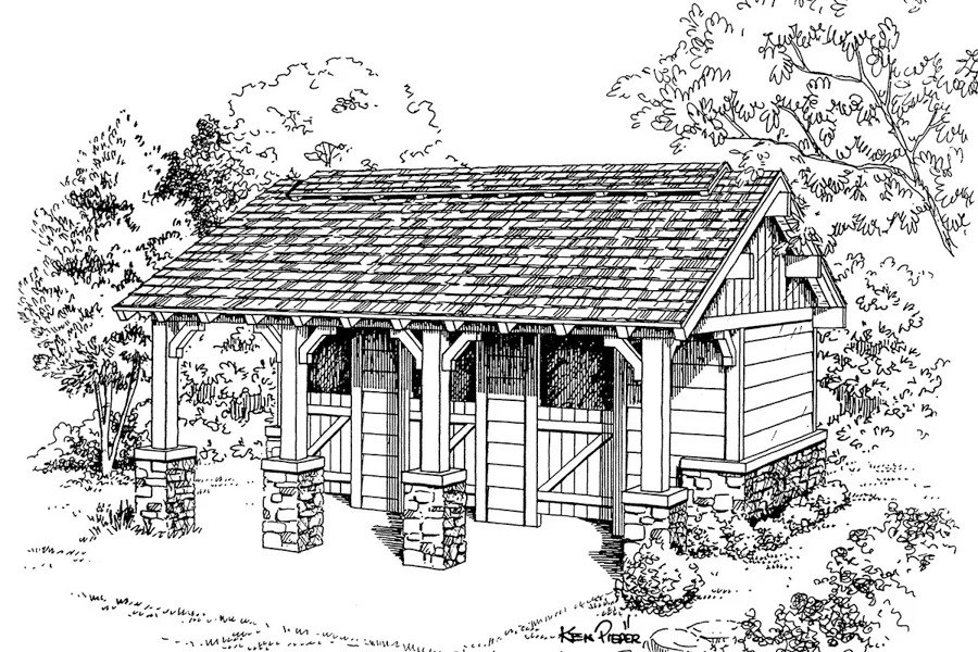 The Red Pony Barn Plan | Southern Living House Plans