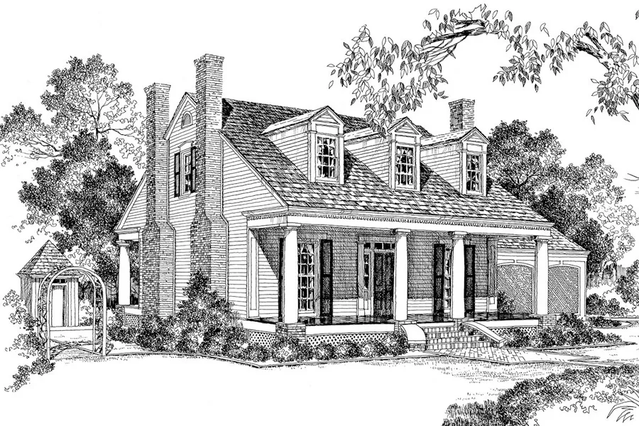 Our Colonial Cottage Southern Living House Plan