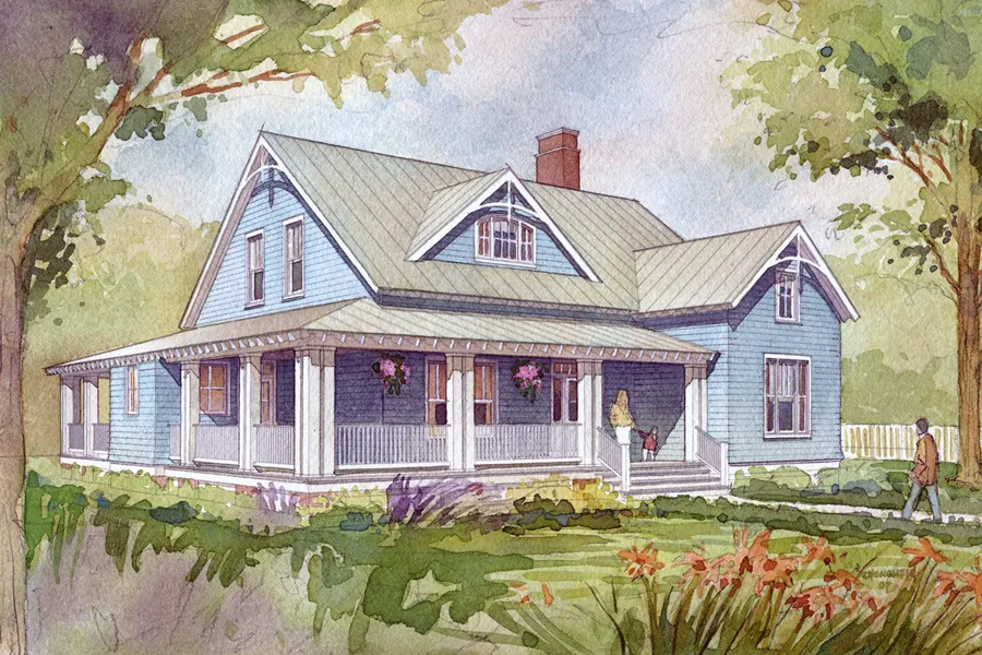 Double Hearth Cottage House Plan | Southern Living House Plans