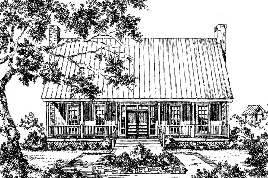 Farmhouse Floor Plans Texas Catamount House Plan | Ranch House Plan