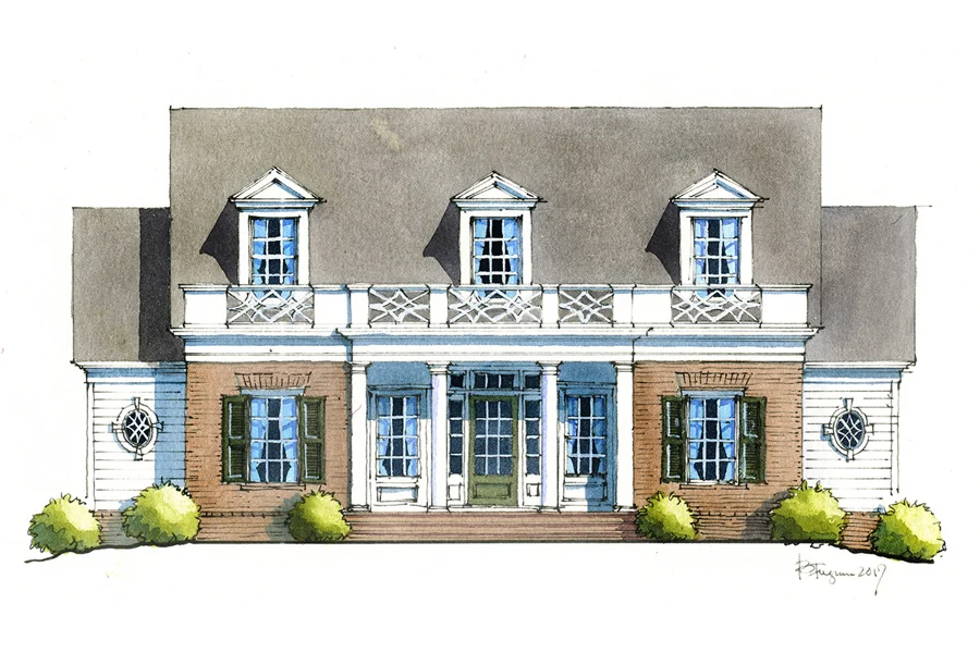 Our Colonial Cottage Southern Living House Plan